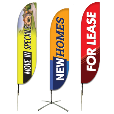 Real Estate Feather Flags | Lush Banners