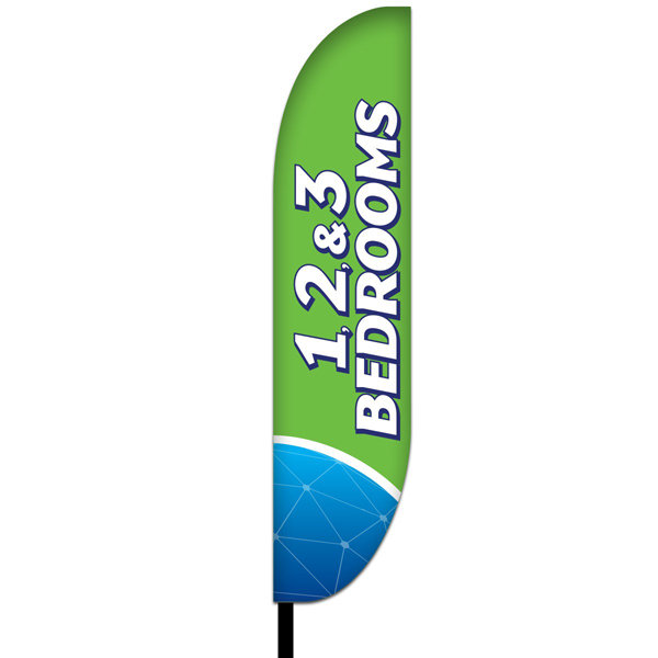 1-2-3 Bed Room Flags | Lush Banners