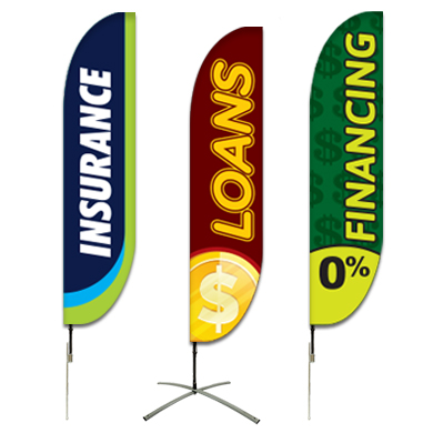 Finance Feather Flags | Lush Banners