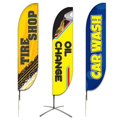 Auto Repair Feather Flags | Lush Banners