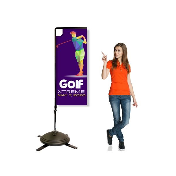 Small 8ft Rectangular Flag Banners | Lush Banners