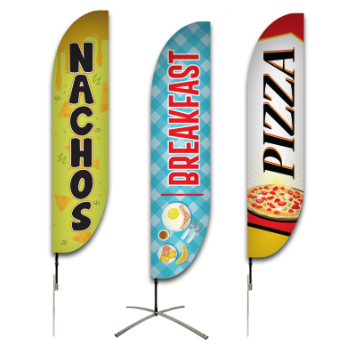 Restaurant Feather Flags | Lush Banners