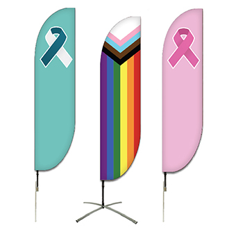 Awareness Feather Flags | Lush Banners