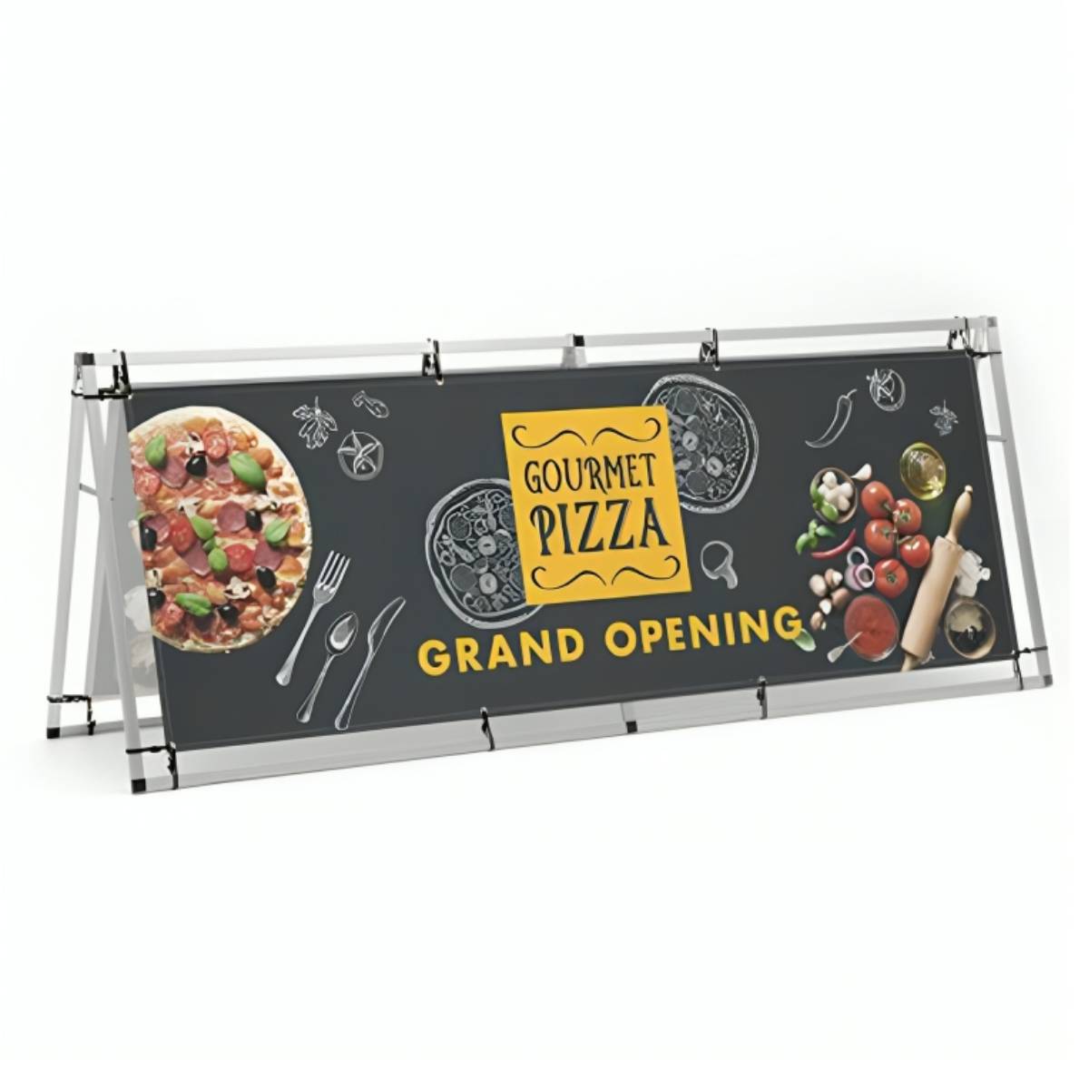 Large Sideline A-Frame Banner Stands | Lush Banners