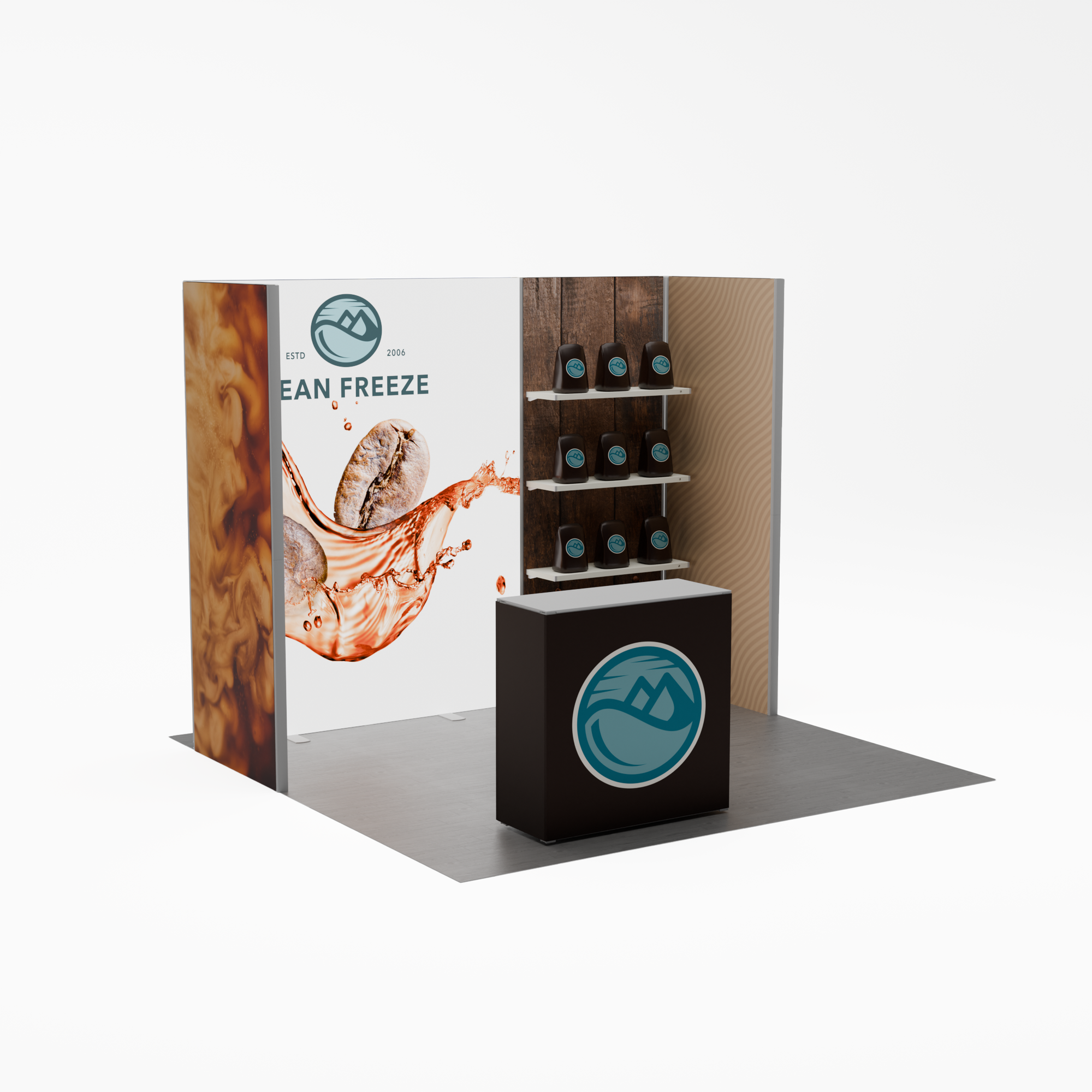 10x10 Premium Modular Backlit Trade Show Display - Kit B | Lush Banners