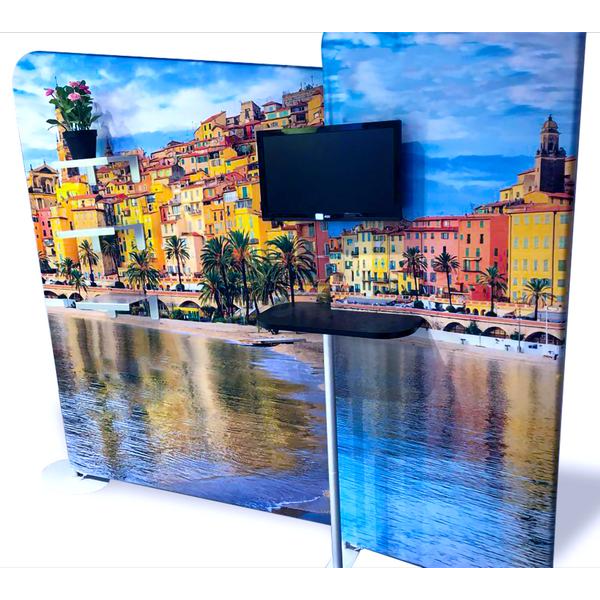 TV Mount Clamp Unit for Tension Fabric Displays | Lush Banners