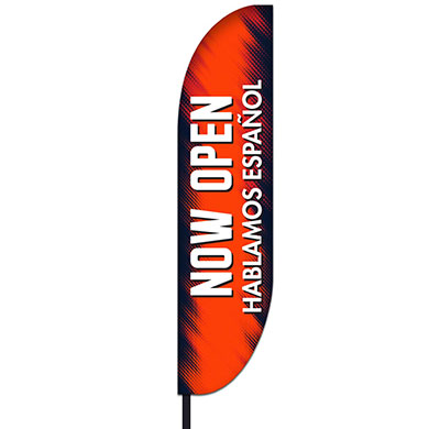 Spanish Now Open Flags | Lush Banners