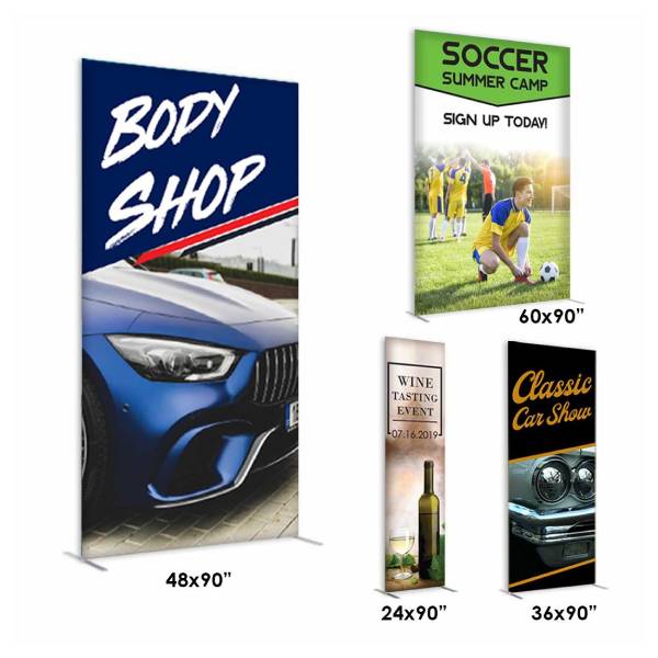 Fabric Banner Stands (Footed) | Affordable Tension Fabric Banner Stand ...
