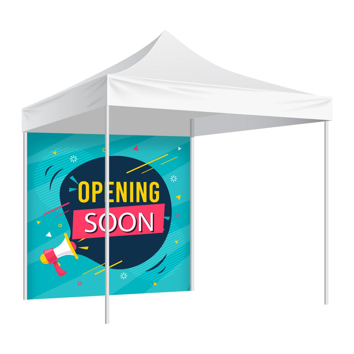Custom Printed Full Wall For Canopy Tent | Lush Banners
