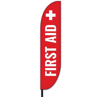 First Aid Feather Flag | Lush Banners