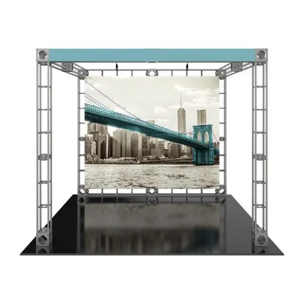 10X10 Modular Trade Show Truss Exhibit Booth QPS03 With Backwall and ...