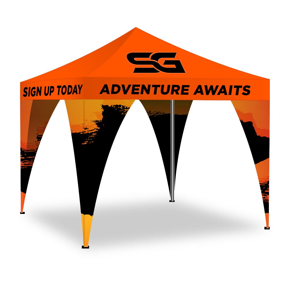 Leg Banners For Custom Printed Canopy Tents | Lush Banners