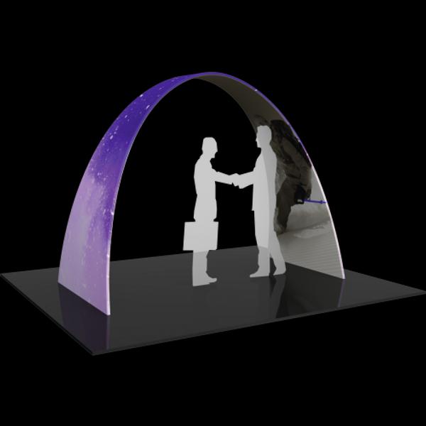 10x10 Trade Show Booth Formulate Fabric 05 Archway | Lush Banners