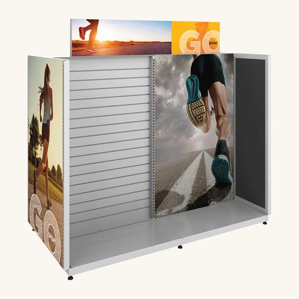 Fully Custom Retail Gondola Display with 6 Graphics and a Double-Sided ...