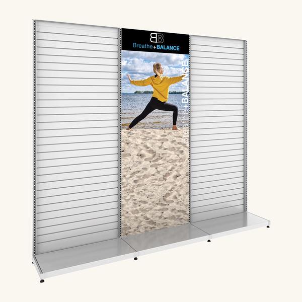 Fully Custom Single-Sided Retail Display with Dual Slat walls and ...