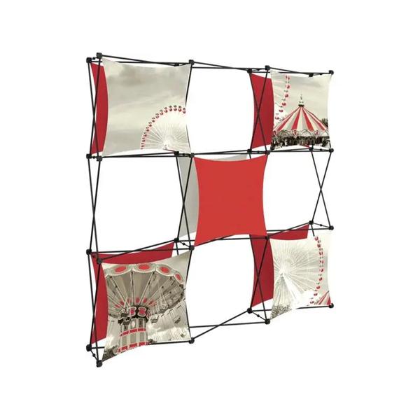 Custom 8ft Multi-Graphic Square Pop Up Display | Lush Banners