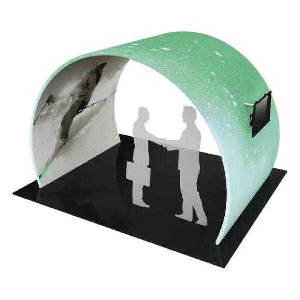 12FT Formulate Fabric Arch Display With Dual TV Mounts | Lush Banners