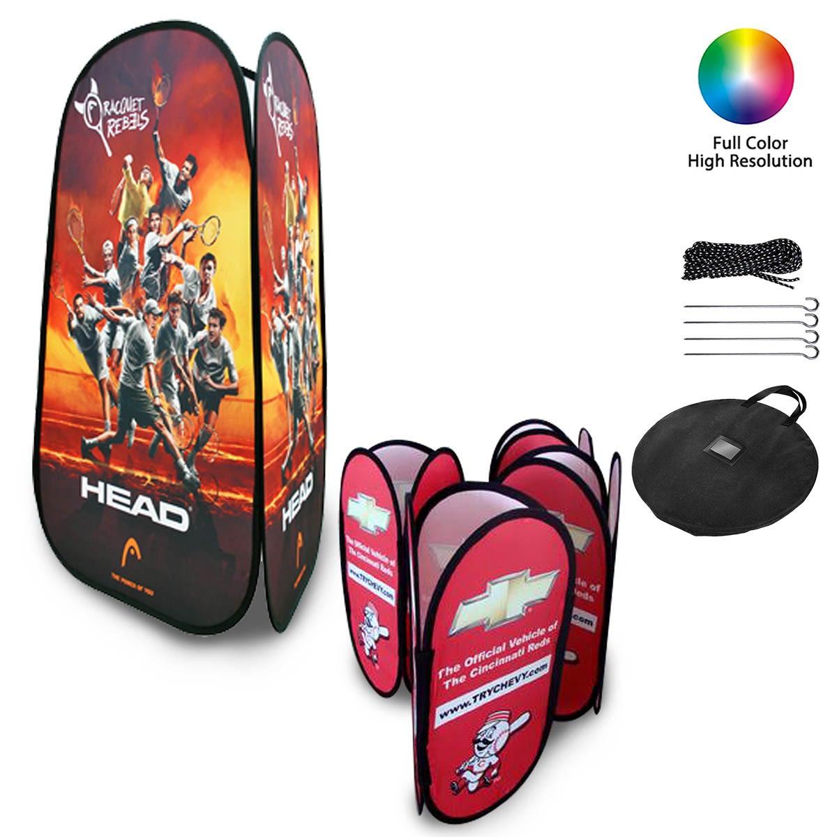 3 Sides Pop Up A-Frame Tower | Lush Banners