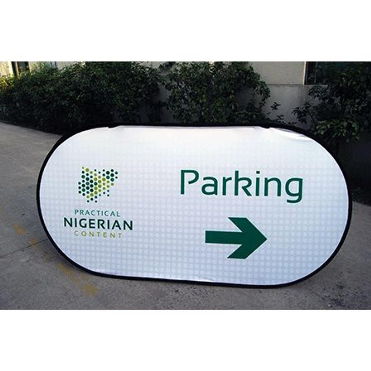 Pop Up A-Frame Banners (Oval) | Lush Banners