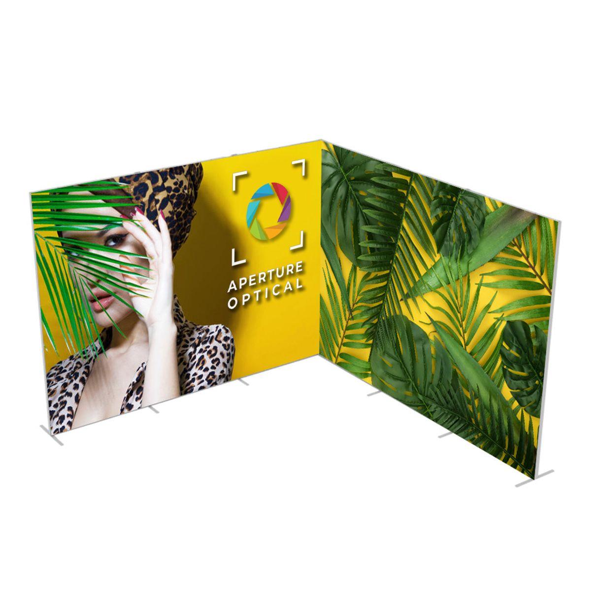 10x10 SEG QuickWall Large L-Shaped Display | Lush Banners