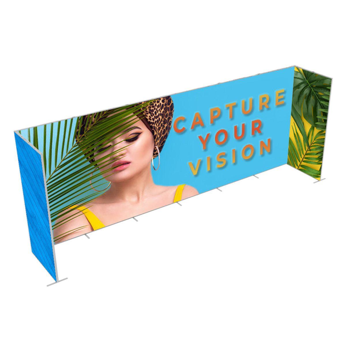 20x10 SEG QuickWall Display with Side Walls | Lush Banners