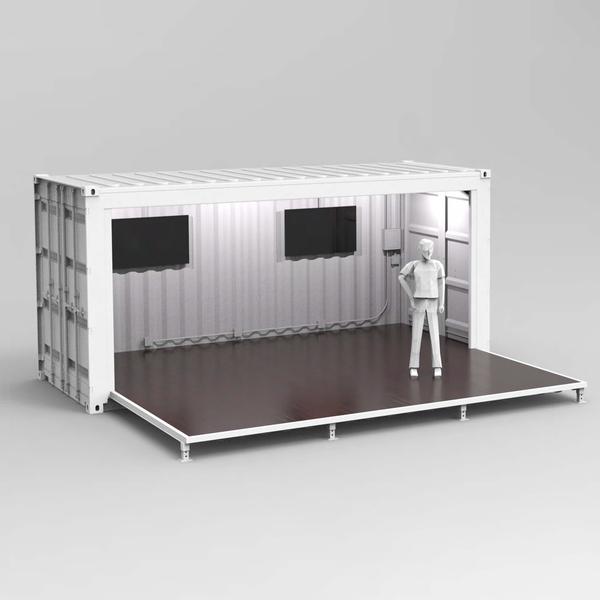 Custom Large Space Container Booths 20ft QQB | Lush Banners