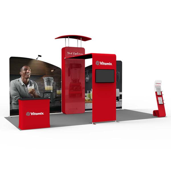 10x20 Trade Show Booth Formulate Fabric 04 with Center Archway | Lush ...