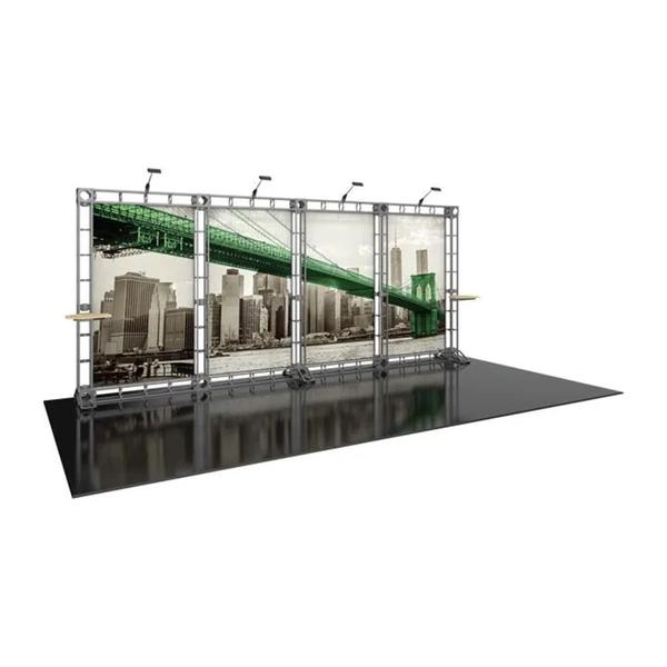 10X20 Modular Trade Show Truss Display QPS 01 With Two Side Tables ...