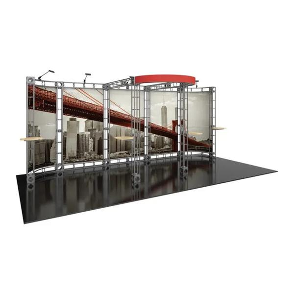 10X20 Modular Trade Show Truss Exhibit Booth QPS 02 With Curved ...