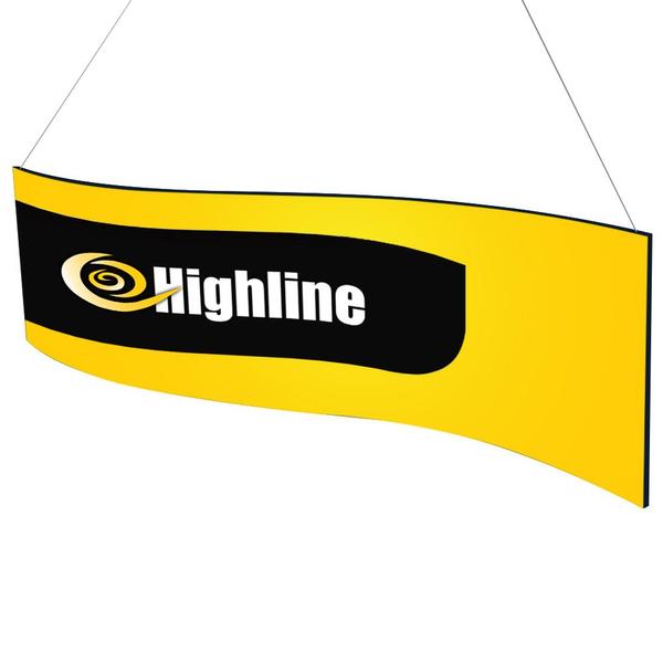 Wave Shape Hanging Banners | Lush Banners